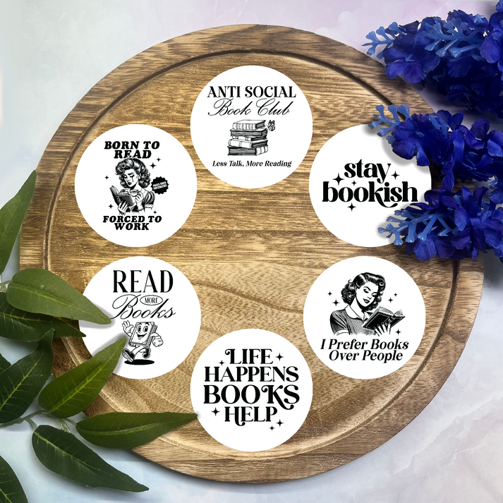 Book Cardstock Rounds- 6 Pack – Dreamland Stationery